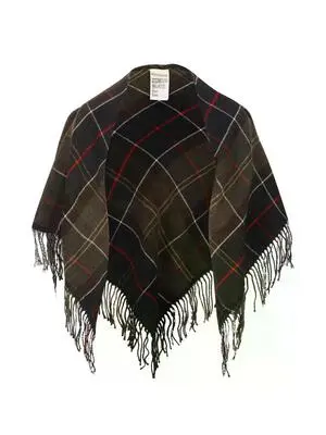 Barbour Kirklees Tartan Triangular Scarf - Brown