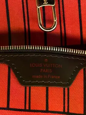 LOUIS VUITTON Neverfull Nm Damier Mm Tote Bag - Brown