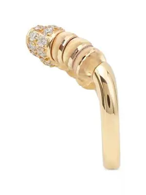 OFFICINA BERNARDI Enigma Veil Diamond Ring In 18k Yellow