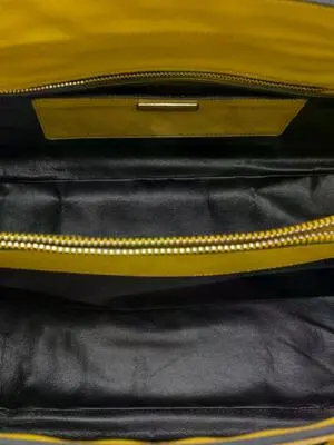 Prada 2013-2026 Saffiano Cuir Double Tote Bag - Yellow