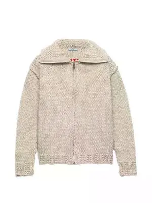 Prada Wool Zipper Cardigan