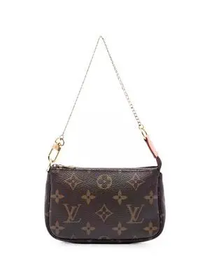 LOUIS VUITTON 2020 Monogram Mini Pochette Accessoires Handbag - Brown