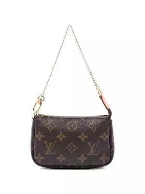 LOUIS VUITTON 2020 Monogram Mini Pochette Accessoires Handbag - Brown