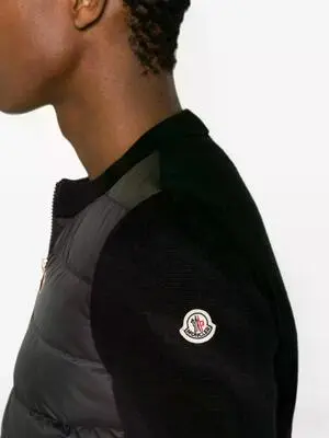 Moncler Padded Logo Patch Bomber Jacket