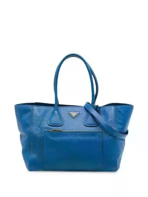 Prada Vitello Daino Convertible Tote Satchel