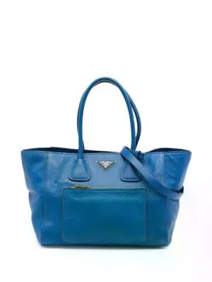 Prada Vitello Daino Convertible Tote Satchel