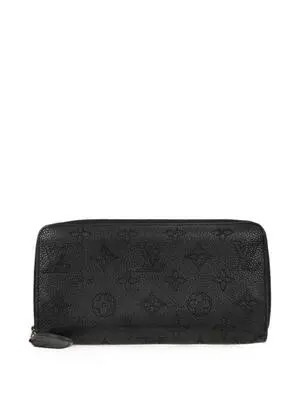 LOUIS VUITTON 2017 Monogram Mahina Zippy Wallet - Black