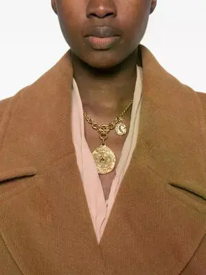 Chloé Double-breasted Herringbone Coat