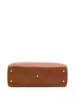 Fendi 2010-2026 Medium Calfskin Peekaboo Iconic Satchel - Brown