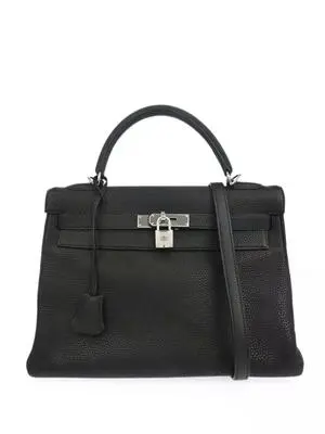 Hermès 2008 32 Kelly Retourne Two-way Handbag - Black