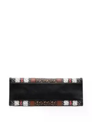 Burberry 2018-2023 Tb Monogram E Canvas Stripe Book Tote Bag