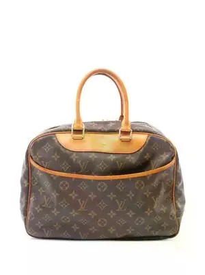 LOUIS VUITTON 1996 Deauville Monogram Tote Bag - Brown