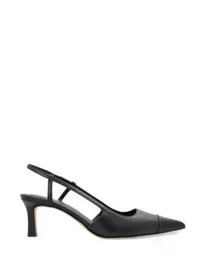 Michael Kors Alora Leather Slingback Pumps