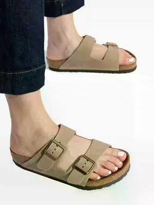 BIRKENSTOCK Arizona Double Buckle Sandals - Neutrals