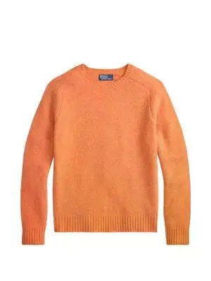 Polo Ralph Lauren Elbow-patch Raglan-sleeve Sweater - Orange