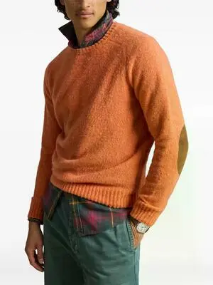 Polo Ralph Lauren Elbow-patch Raglan-sleeve Sweater
