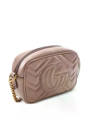 Gucci Gg Marmont Quilted Shoulder Bag - Neutrals