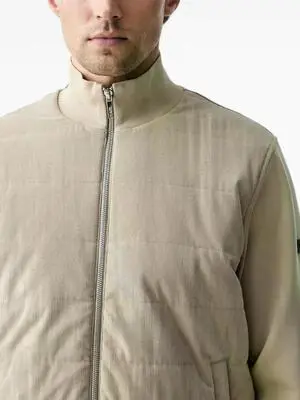 Karl Lagerfeld Corduroy Bomber Jacket With Zip Closure And Logo Detail