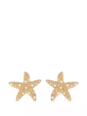 SELF-PORTRAIT Starfish-motif Pearl-embellished Earrings