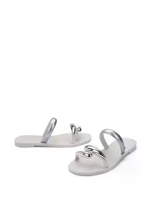 Melissa Eden Metallic-effect Sandals