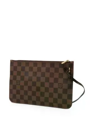 LOUIS VUITTON 2017 Damier Ebene Neverfull Mm Pouch