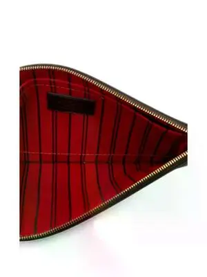 LOUIS VUITTON 2017 Damier Ebene Neverfull Mm Pouch