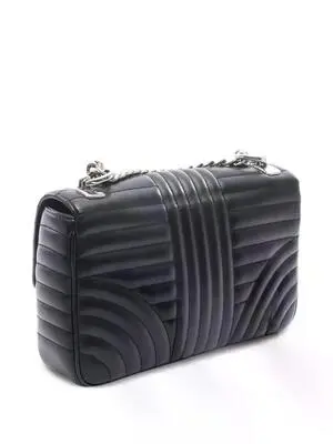Prada Soft Calf Impunture Diagramme Bag - Black
