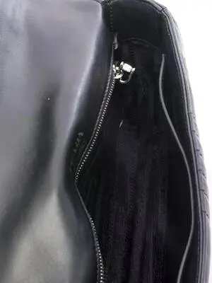 Prada Soft Calf Impunture Diagramme Bag - Black