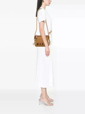 Marni Raffia Logo Crossbody Bag