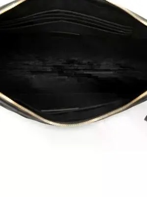Saint Laurent 2019 Chevron Calfskin Cassandre Document Holder Clutch Bag