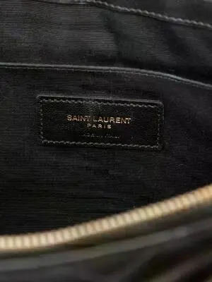 Saint Laurent Chevron Calfskin Cassandre Document Holder Clutch Bag