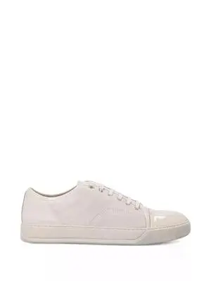 LANVIN Patent-toe Suede Sneakers