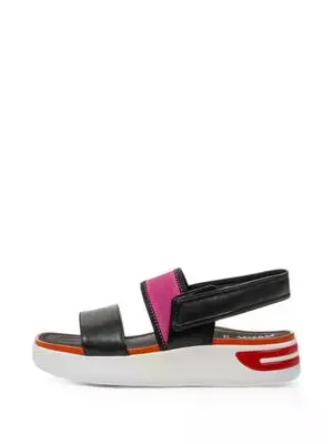 Geox Platform Sandals With Touch-strap Fastening