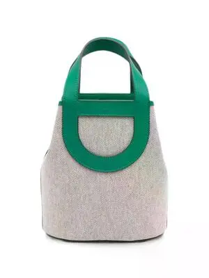 Hermès 2024 Toile And Swift In The Loop 18 Handbag - Grey