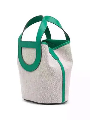 Hermès Toile And Swift In The Loop 18 Handbag - Grey