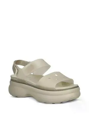 CROCS Soho Frosted Y Strap Platform Sandals
