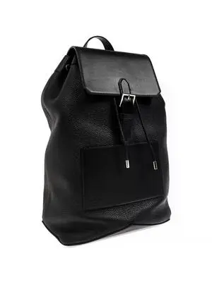 LANVIN Catch Buckle-fastening Pebbled Leather Backpack