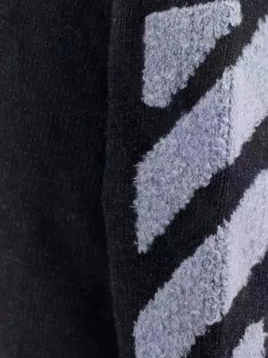 Off-White Diagonals Logo-embroidered Crew Neck Sweater