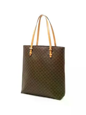 Celine 2000 Macadam Coated Canvas Tote Bag