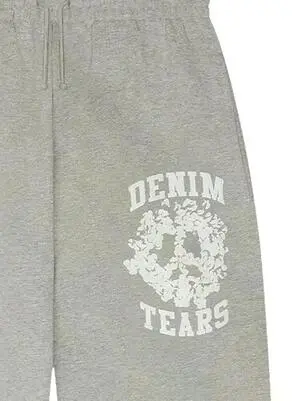 DENIM TEARS University Logo-print Track Pants - Grey