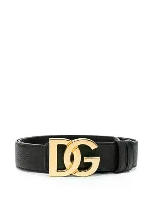 Dolce & Gabbana Logo-buckle Belt - Black