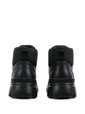 Karl Lagerfeld Lace-up Panelled Boots