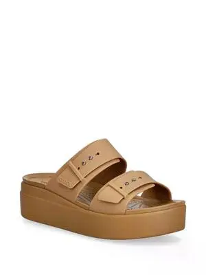 CROCS Brooklyn Platform Slides - Neutrals
