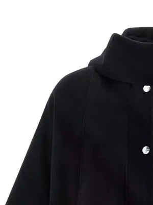 Pinko Caban Scarf-panel Wool Cape Coat