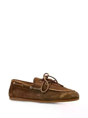 POSA Milano Suede Boat Shoes