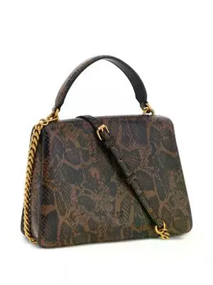 Pinko Medium Love One Light Python-print Handbag