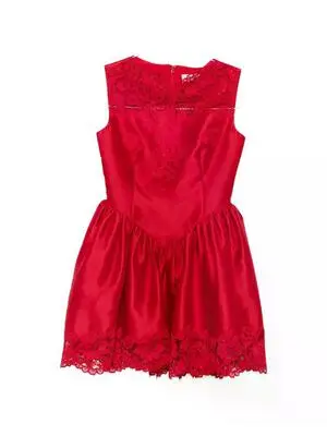 SELF-PORTRAIT Lace-trim Mini Dress