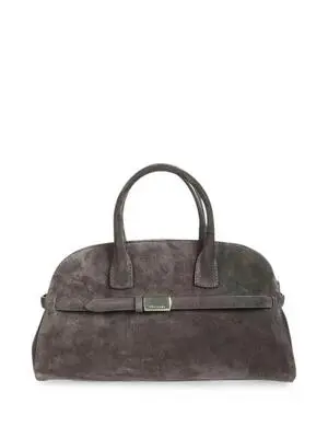 Orciani Aura Peach Suede Tote Bag - Grey