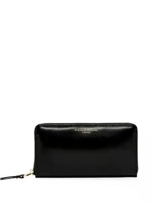 GIANNI CHIARINI Logo-print Zip-around Wallet - Black