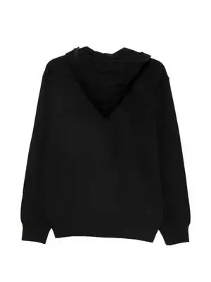Play Comme Des Garcon Heart-patch Zip-up Hoodie